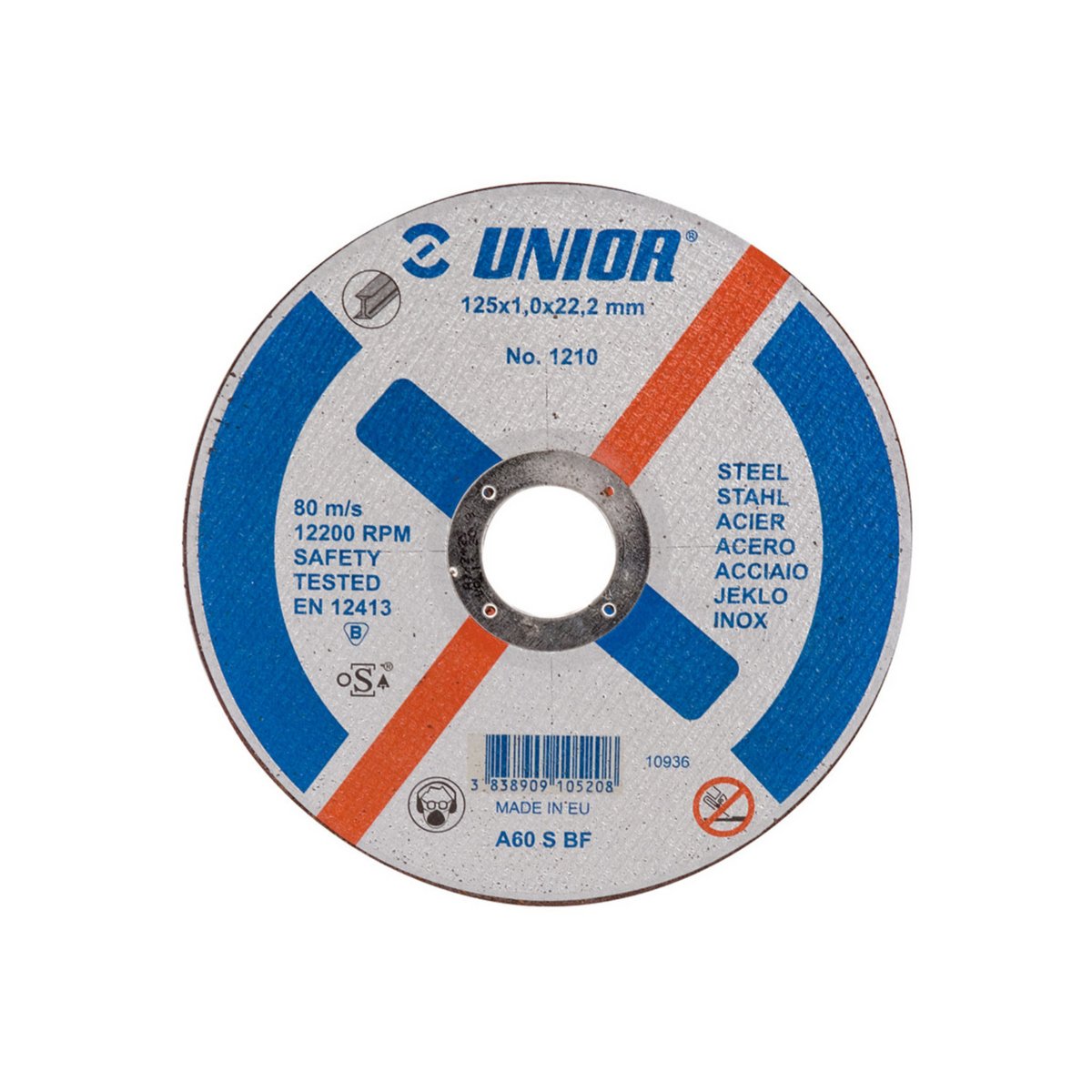 Disc pentru debitare otel si inox Unior – Nordex Safety